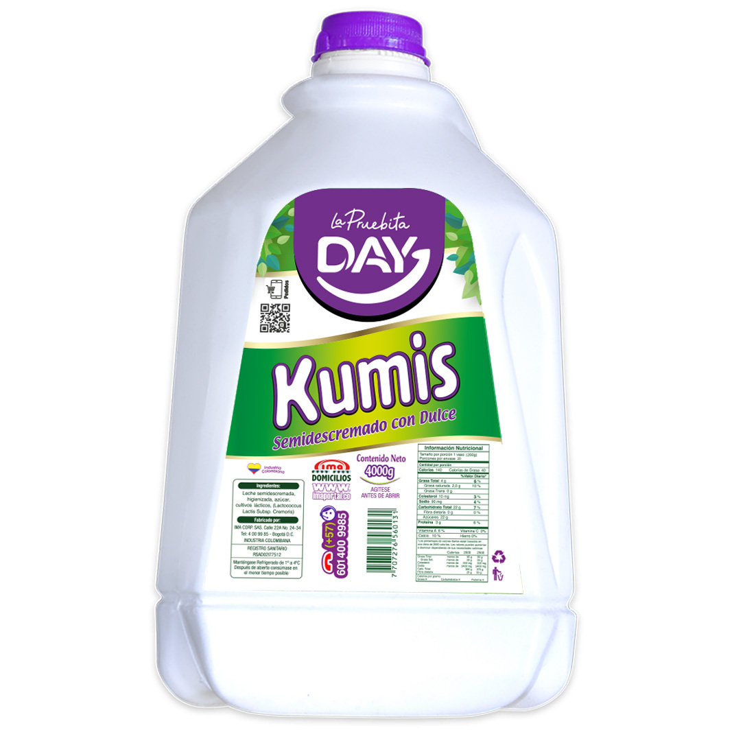 Kumis Semidescremado Garrafa x 4000 g - Ima